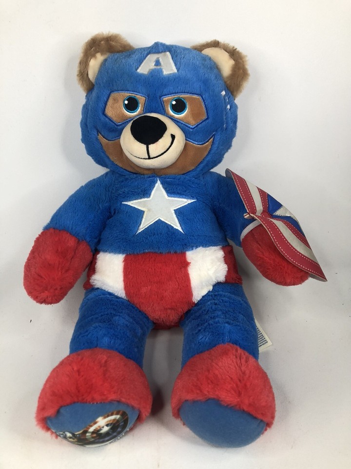 Build A Bear 17" Marvel Captain America Plush Stuffed Animal Toy | eBay