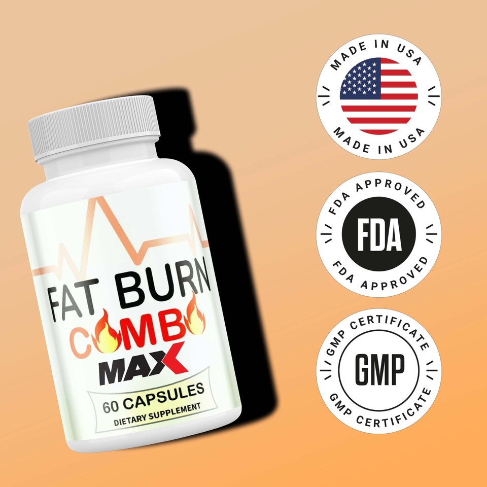 (2 Pack) Fat Burn Combo MAX Capsules to Suppress Appetite & Boost ...