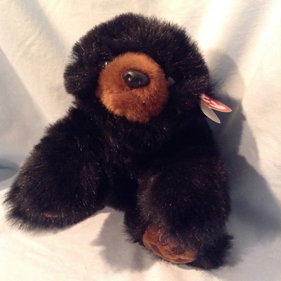 Ty Baby Paws Black 12" Retired Classic Plush Bear #5111 1996 Korea 3 ...