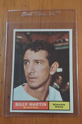 1961 TOPPS BILLY MARTIN BASEBALL CARD - NEW YORK YANKEES | eBay