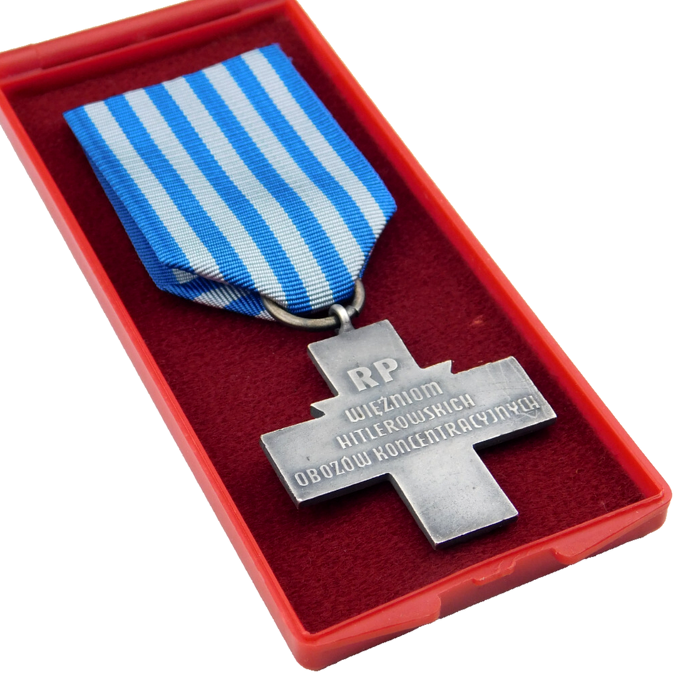 4402 WW2 RP AUSCHWITZ HOLOCAUST SURVIVOR CROSS MEDAL POLAND JEWISH | eBay