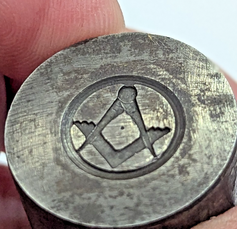 1930s-1960s Vintage Masonic Free Mason Carved Steel Impression Dies ...