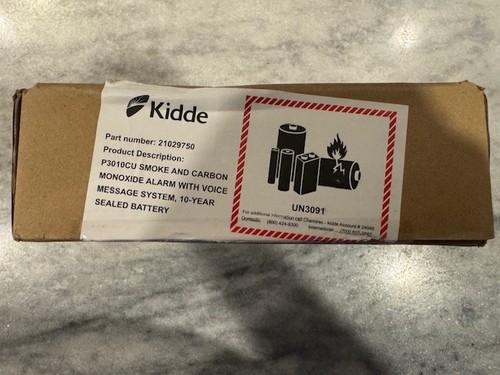 Kidde P3010CU Combination Smoke and Carbon Monoxide Alarm with Voice ...