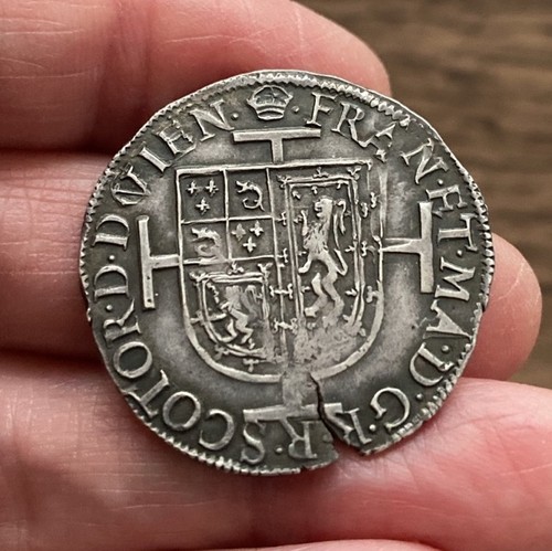 SCOTLAND. MARY QUEEN OF SCOTS’ (1542-1567). SILVER TESTOON. DATED 1558 ...