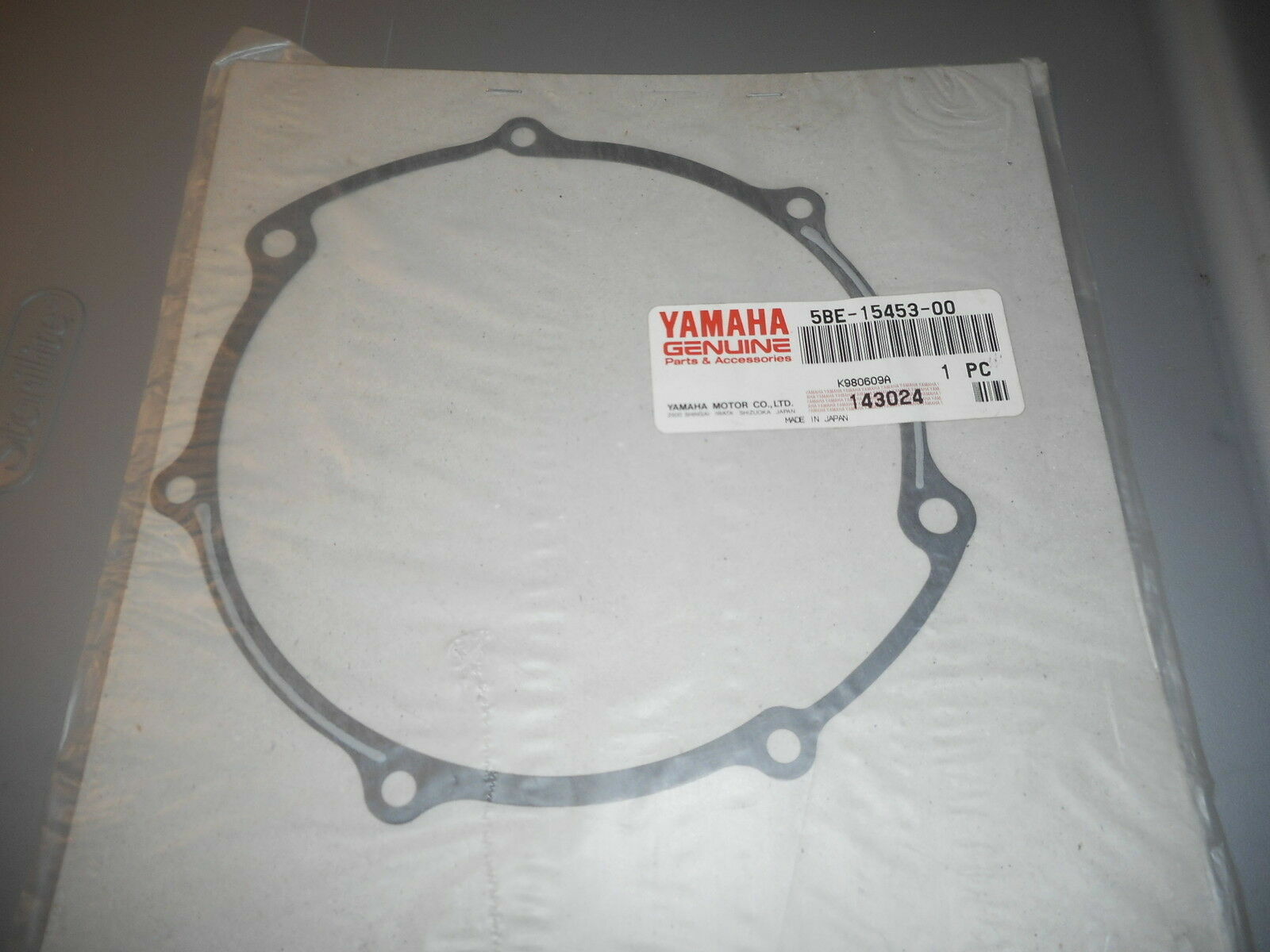 NOS Yamaha YZ400F YZ400 WR400 OEM Crankcase Crank Case Cover Gasket 5BE ...