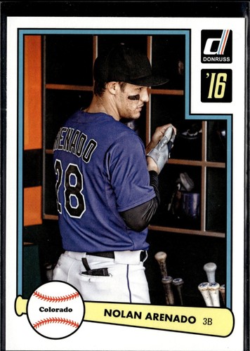 2016 Panini Donruss Retro 1982 #D82-21 NOLAN ARENADO Colorado Rockies ...