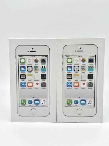 1 x Original Apple iPhone 5S Verpackung Leer Box Schachtel OVP Silber ...