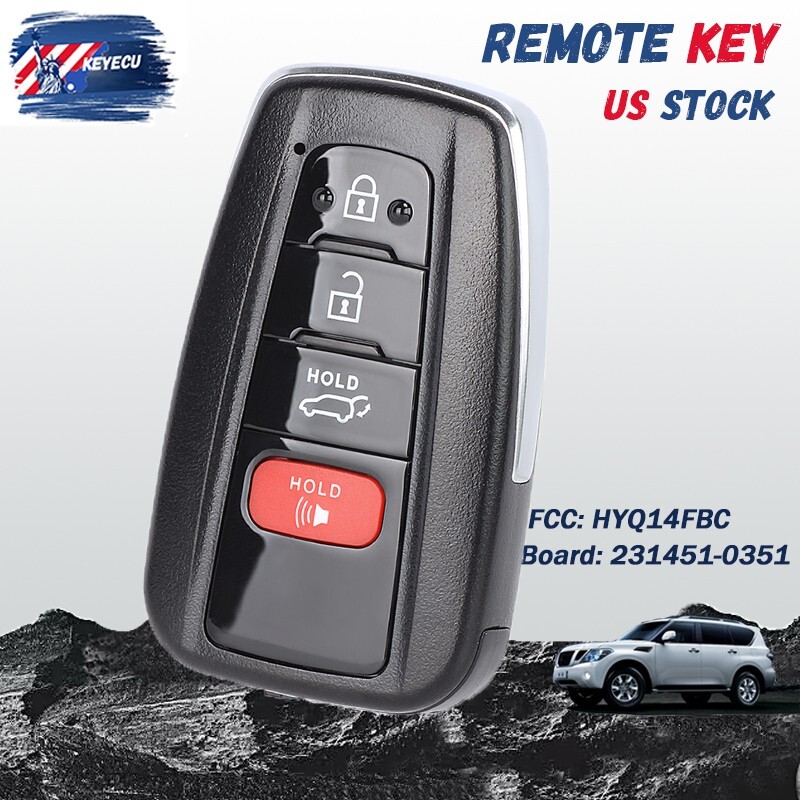 Smart Key for Toyota RAV4 2019 2020 2021 Keyless Remote Fob HYQ14FBC ...