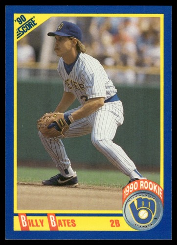 1990 Score #608 Billy Bates Rookie Milwaukee Brewers | eBay