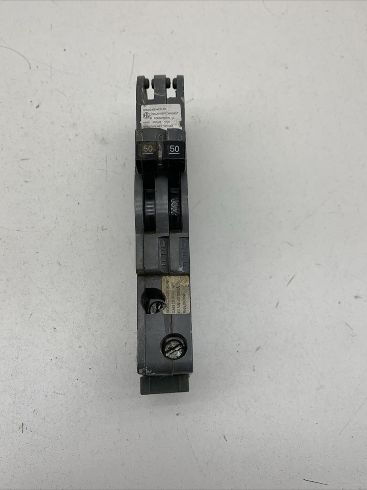~CHIPPED~ UBIZ-0250 (Zinsco Type) 50-Amp Slim 2-Pole Tandem Circuit ...