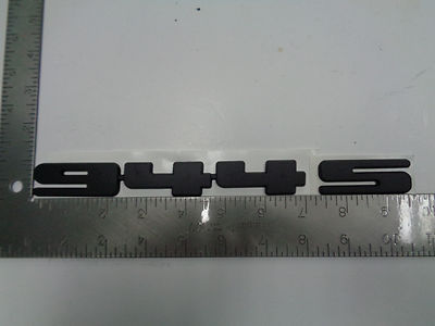 PORSCHE 944S REAR EMBLEM BLACK NEW GENUINE PORSCHE 944 S REAR EMBLEM | eBay