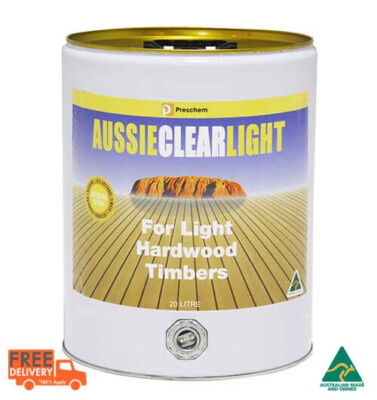 Aussie Clear Light 20L Decking Oil. For blond to mid-toned Harwood ...