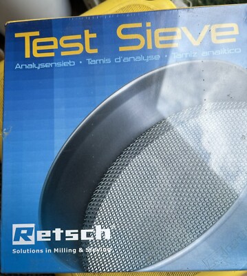 Retsch Test Sieve Germany 8 inch DIA X 2 inchISO 3310-1 80 micron ...