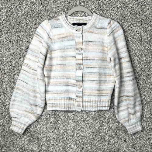 French Connection Sweater Women’s Small Maly Space Dye Balloon Sleeve ...