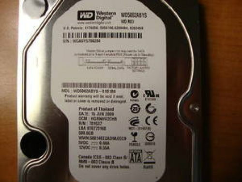 Western Digital WD5002ABYS-01B1B0 DCM: HGRNHV2CHB 500gb 3.5" Sata Hard ...