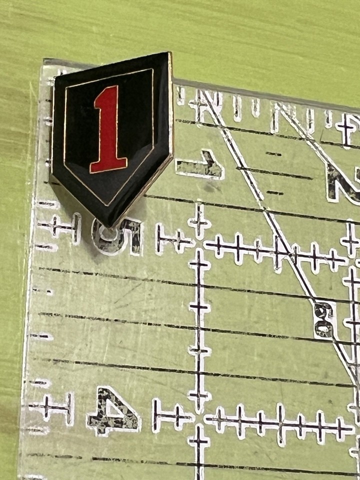 Army 1st Infantry Division Lapel Hat Cap Pin Tie Tac | eBay
