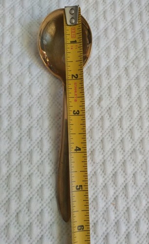 Dirilyte REGAL Goldware Lot of 8 Soup Spoons? Flatware 5 7/8" | eBay
