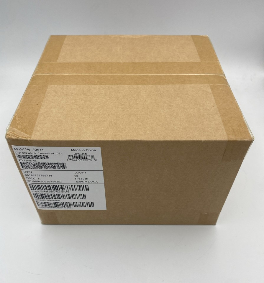 Apple 35W Dual USB-C Port Compact Power Adapter 10 Pack MNWM3AM/A A2571 ...
