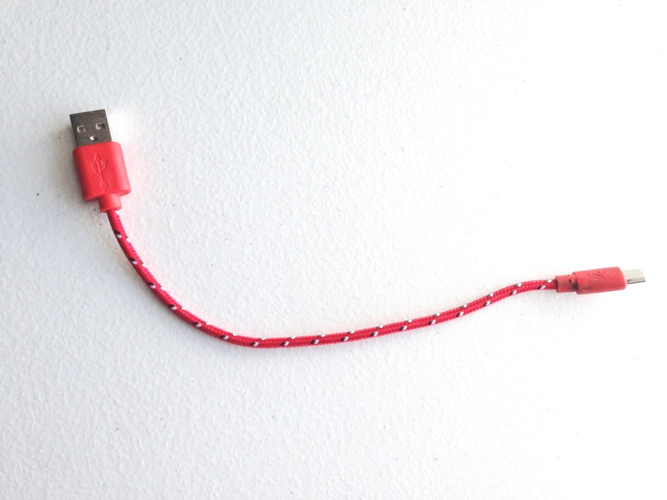 8" SHORT MINI MICRO USB Braided charger Data Cable FOR Samsung Galaxy ...