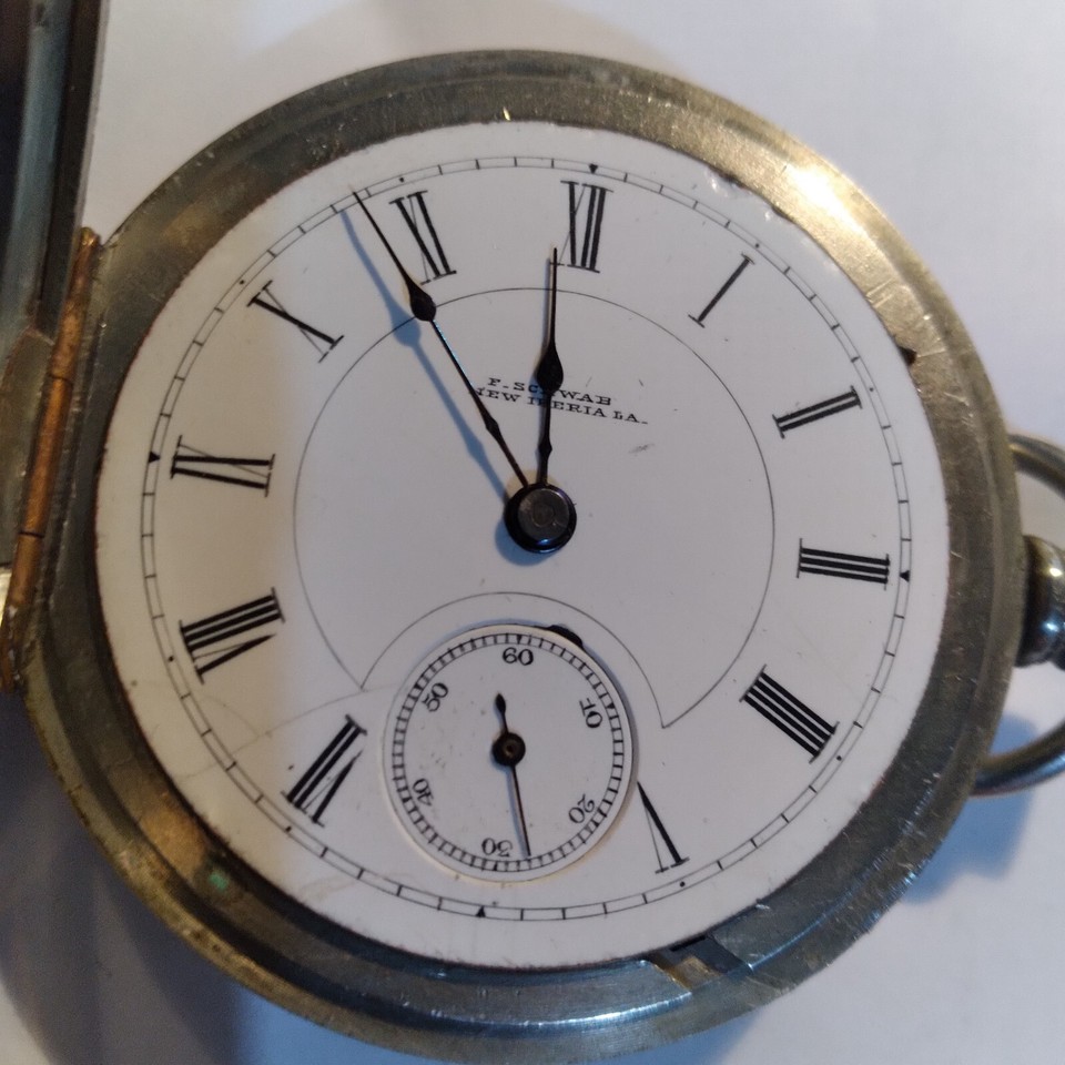 1884 Columbus Watch Co. 11 Jewel Hunting Pocket Watch LOW NUMBER ...