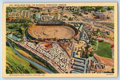 c1940's Mainliner View The Roundup Rodeo Fairgrounds Pendleton Oregon ...