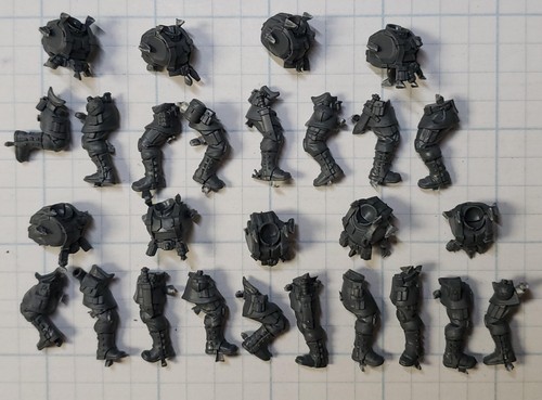 Warhammer 40k Astra Militarum Bits Cadian Shock Troops Torso Legs Set x 9 | eBay