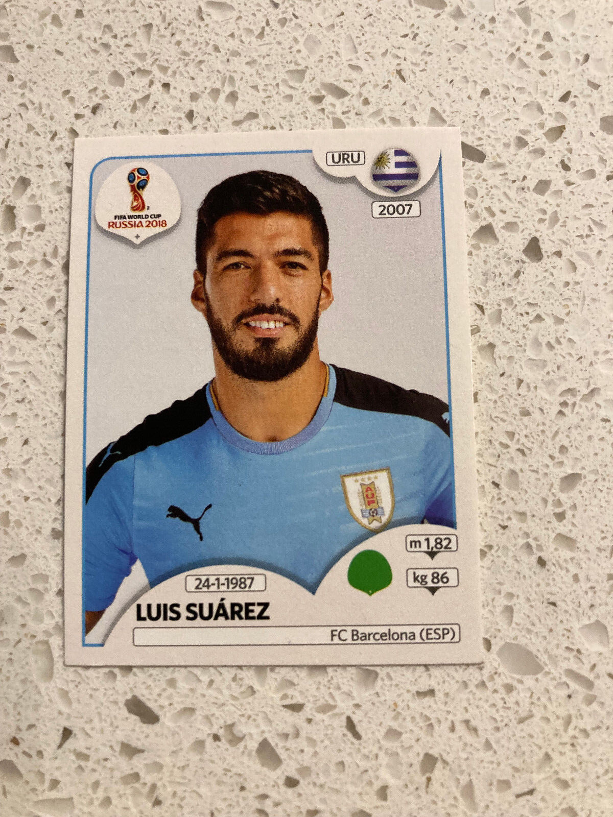 2018 Paniin FIFA World Cup Brazil Luis Suarez Uruguay #97 pink back | eBay