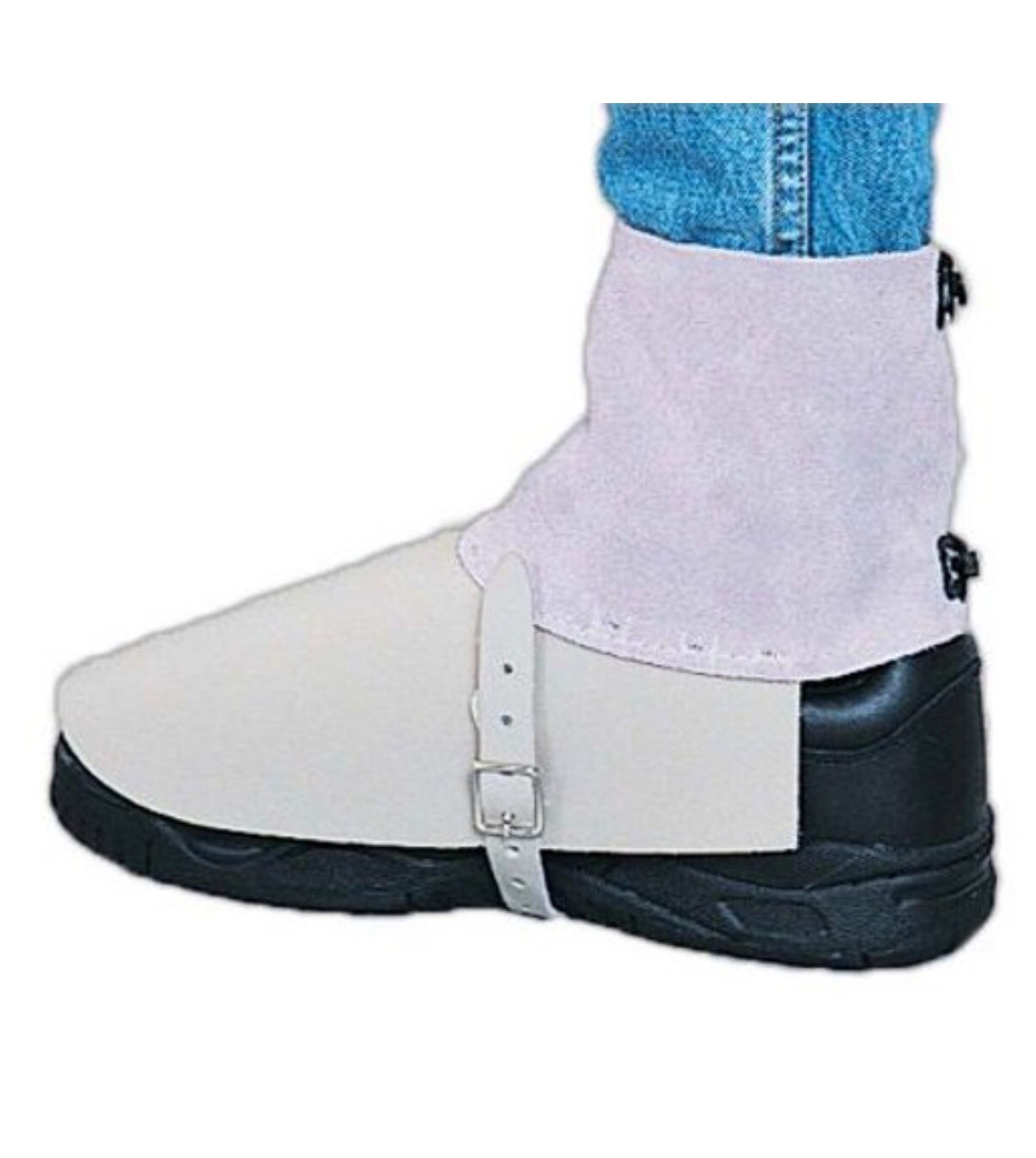 Steel Grip CL-374 7 in Pearl Grey Split Leather Spat Boot Cover 1EA | eBay