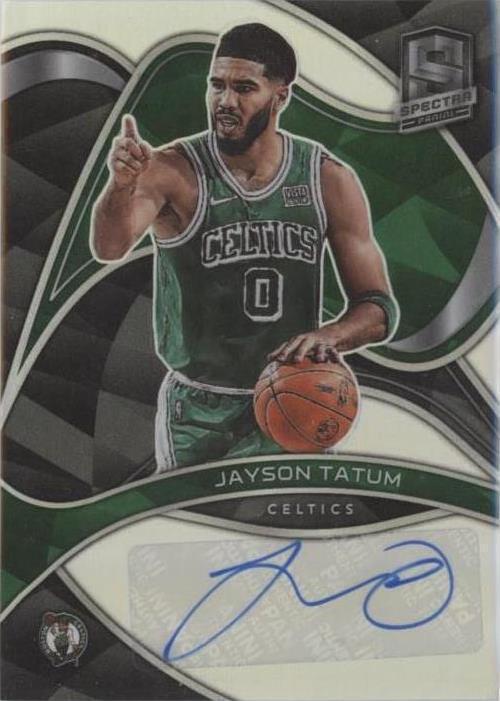2021-22 Panini Spectra - Signatures Jayson Tatum #S-JYT /49 (AU) for ...