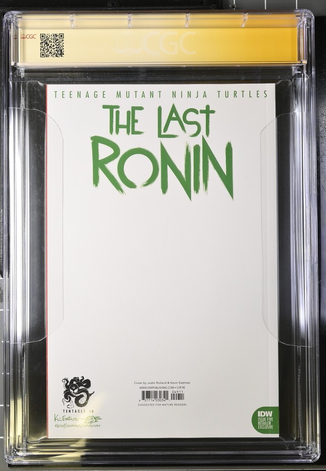 TMNT THE LAST RONIN # 5 Justin Roiland Cover - Kevin Eastman Signed CGC ...