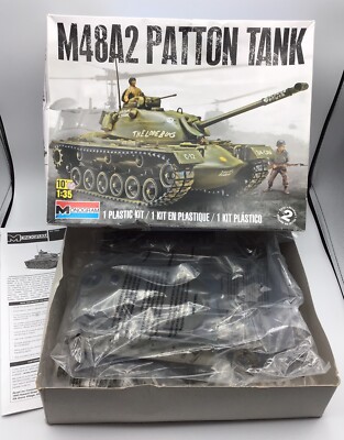 M48A2 Patton Tank Model - Monogram 1:35 Scale - #85-7853 - Open Box | eBay