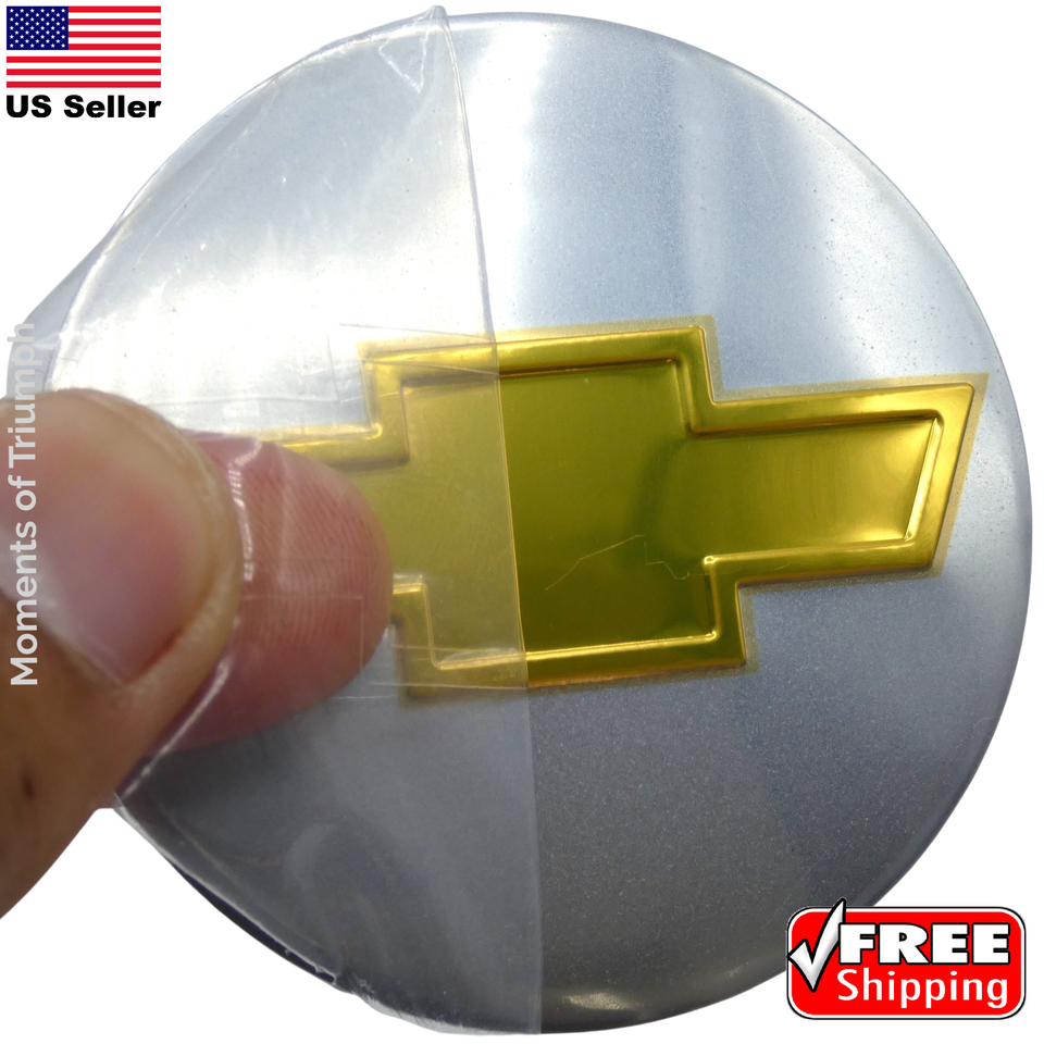 4x CHEVY CHEVROLET Wheel Center Hub Cap Sticker Decals 2.2" 56mm ...