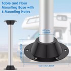2Pcs RV Table Bases Aluminium Floor Fixed Mount Pedestal Replace Kits ...