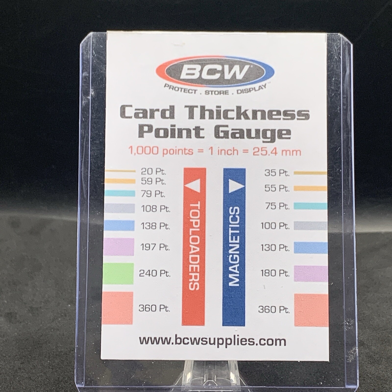 BCW Card Thickness Gauge One Touch Magnetic Top Loader ROOKIE AUTO ...
