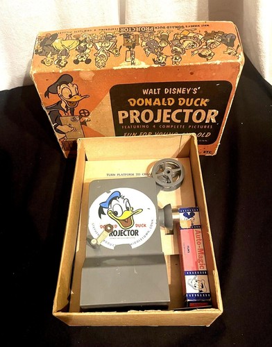 1946 Walt Disney’s Donald Duck Auto-Magic Projector In Original Box | eBay