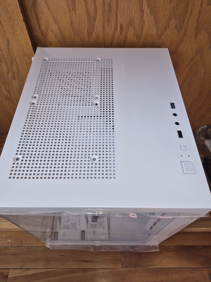 PADO PC Tower Case with Tempered Glass 13x 11x12.75inches White | eBay