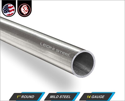 (X2) 1" Round Metal Tube - Mild Steel - 14 gauge - ERW - 72" inch long ...