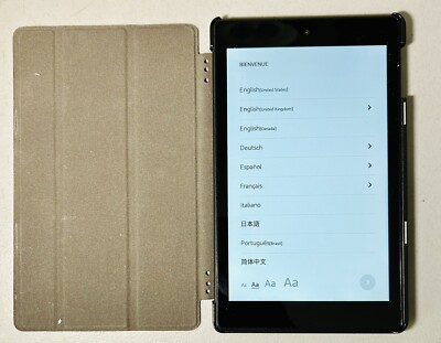 Amazon Fire HD 8 (8th Gen) L5S83A 16 GB Android 5.1 Black Tablet Wi-Fi ...