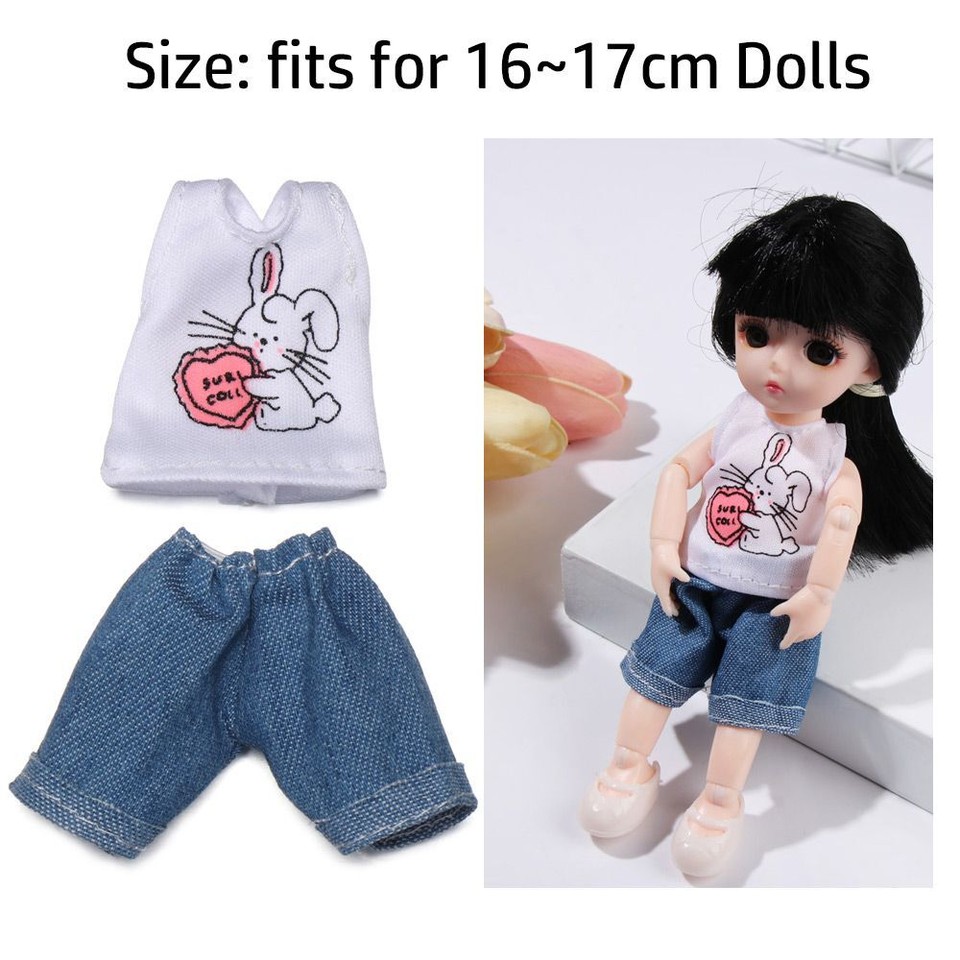 Changing Dressing Game 16~17cm Dolls Dresses Doll Clothes and ...