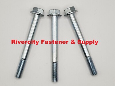 (5) M8-1.25 x 80 Metric Hex Flange Bolts 8mm x 80mm DIN 6921 M8x80 Zinc ...
