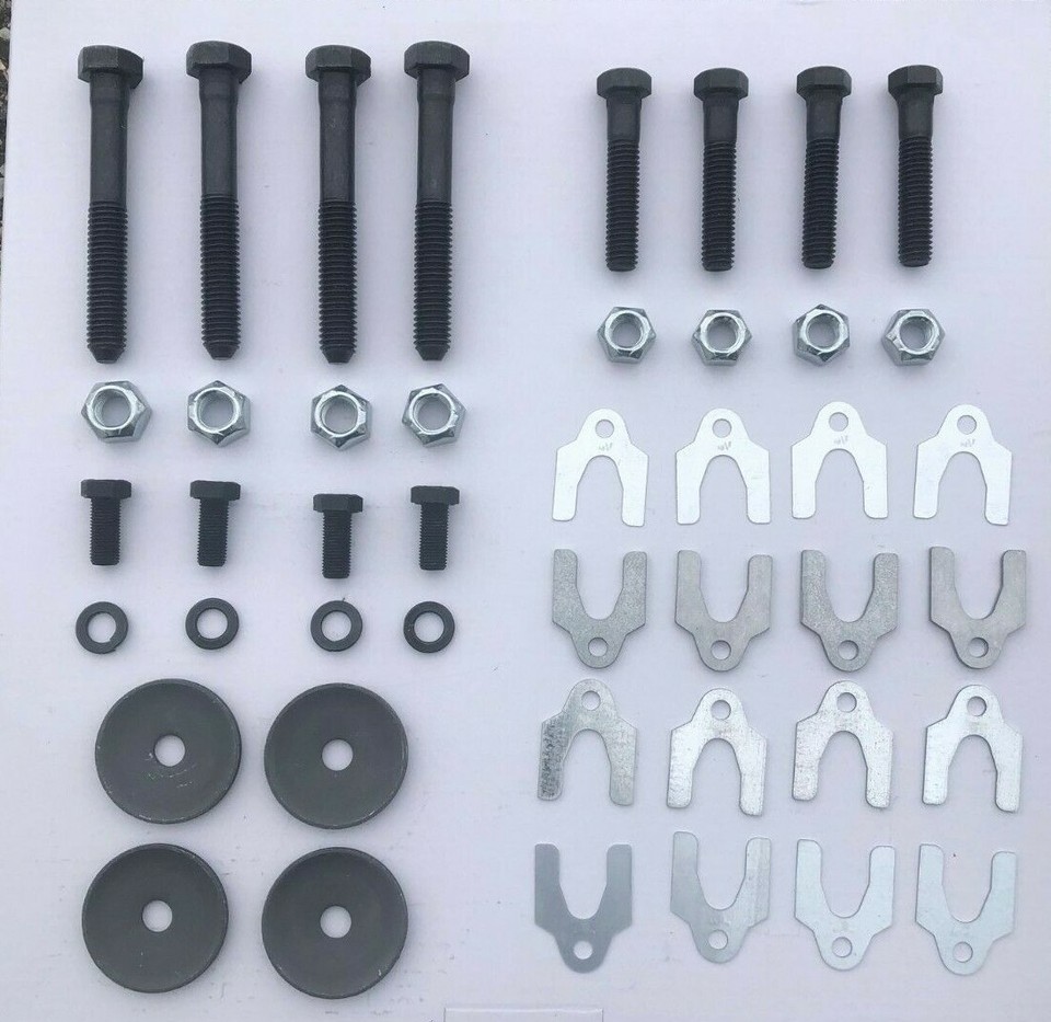Correct Control arm Bolt Kit Upper & Lower + Shaft Bolts & Shims 44 pcs ...