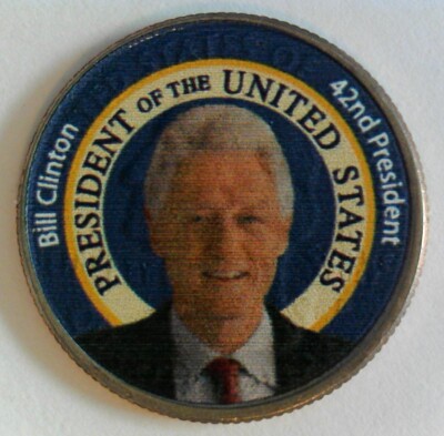 Bill Clinton 42nd President of the United States - Colorized State ...