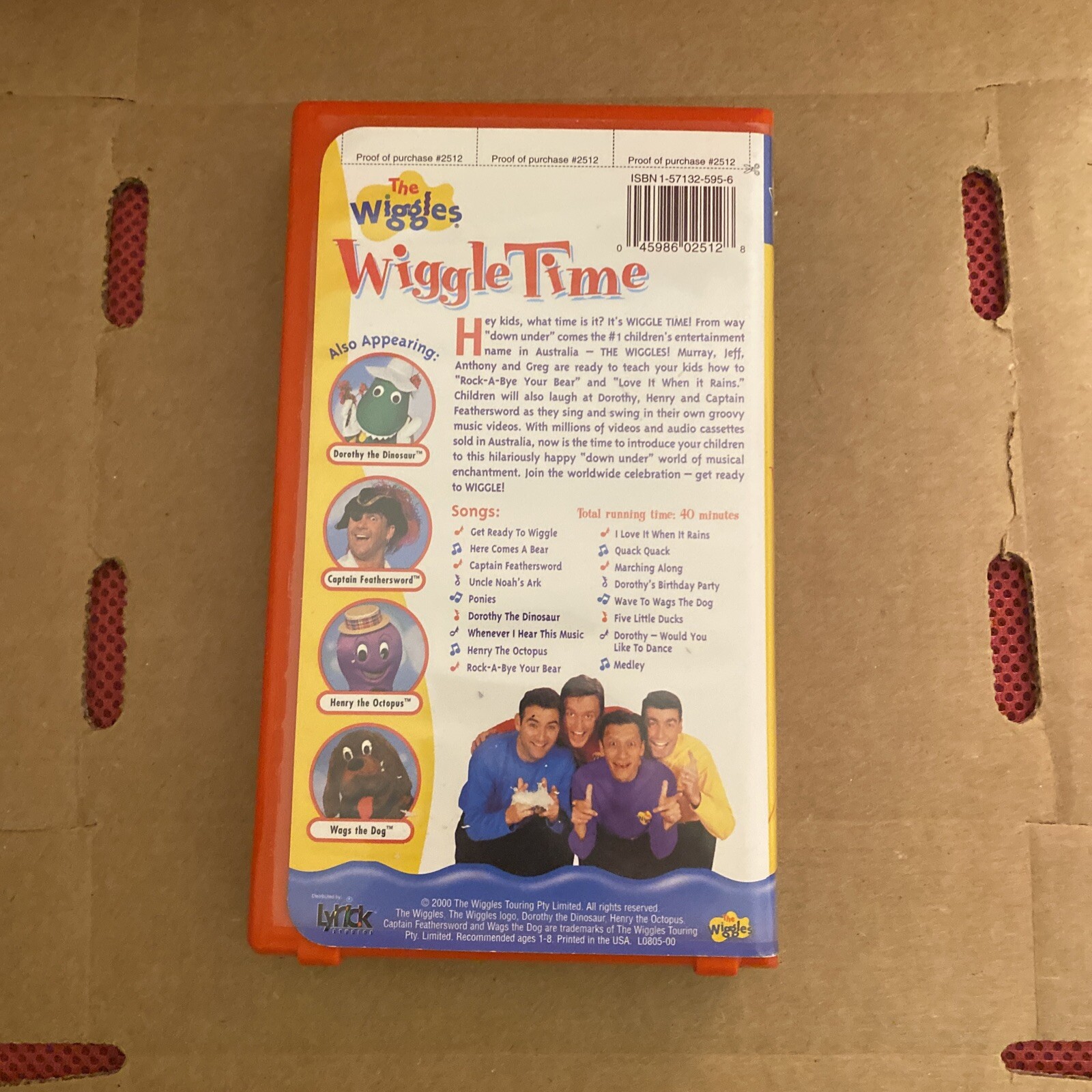 The Wiggles VHS Tape Wiggle Time Sing Along | Grelly USA