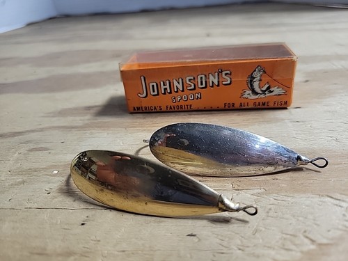 2 Johnson’s Silver Minnow 3 Inch Spoons With Box | eBay