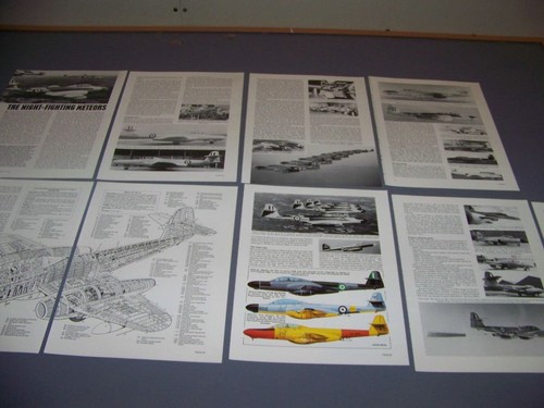 VINTAGE..GLOSTER METEOR NF MK.12..SPECS/CUTAWAY/3-VIEWS.. (229C) | eBay
