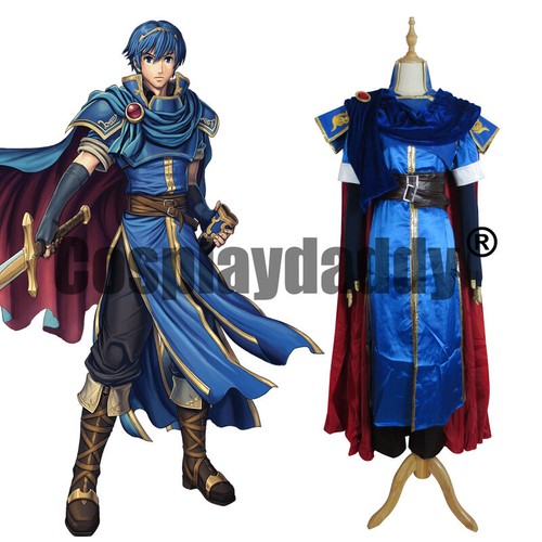 IN STOCK Fire Emblem FE12 Altea Prince Marth Mars Lowell Outfit Cosplay ...