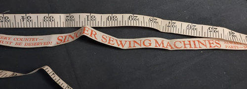 Old Advertising Premium 36 Inch Tape Measure Singer Sewing Machines | eBay