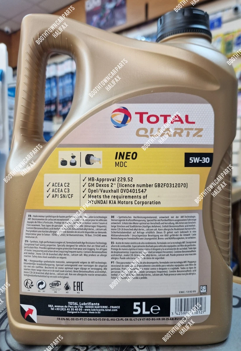 Total Quartz Ineo MDC 5W-30 DPF Engine Oil (4, 8, 16 Liter, 54% OFF