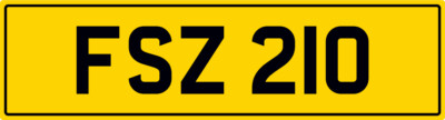 FS 3X3 DATELESS PRIVATE REGISTRATION NUMBER PLATE FAY FIONA FAZ FAS ...