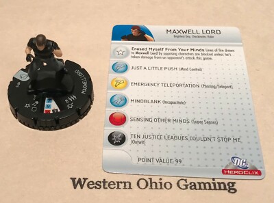 Heroclix Maxwell Lord #013 USED DC Superman Flashpoint Single Figure | eBay